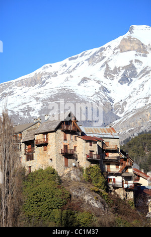 The picturesque village of Peone in the back country of the Alpes ...