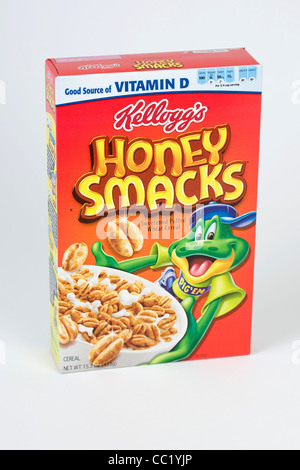 Honey Smacks breakfast cereal Stock Photo - Alamy