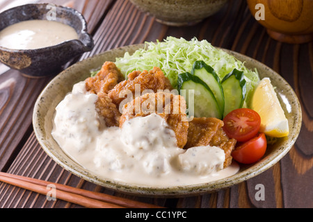 Chicken nanban (Fried chicken with tartar sauce Stock Photo - Alamy