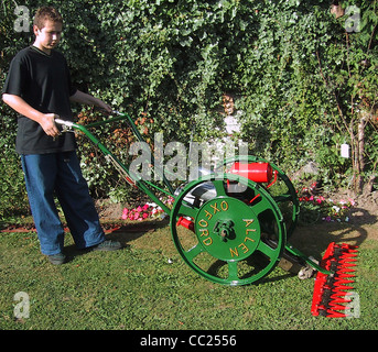 An Allen Scythe - vintage grass cutter Stock Photo - Alamy