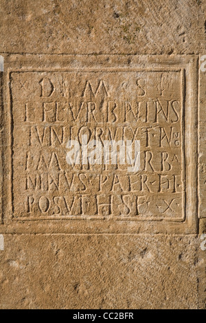 Roman inscription, Haidra, Tunisia Stock Photo - Alamy