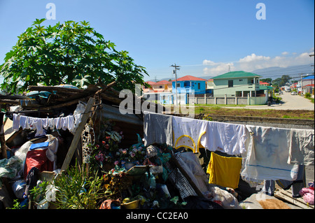 Los Bordos a poor slum in San Pedro Sula Honduras Stock Photo - Alamy