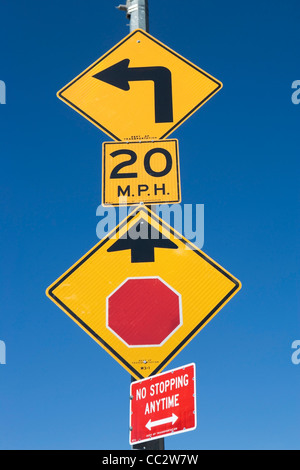 warning road signs, traffic signs vector set Stock Vector Art ...