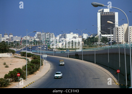 Steet scenes and seafront of Benghazi, Libya's second largest city and ...