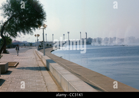 Steet scenes and seafront of Benghazi, Libya's second largest city and ...