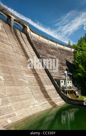 Dam wall of Dam 1, Bull Run Watershed, Oregon Stock Photo - Alamy