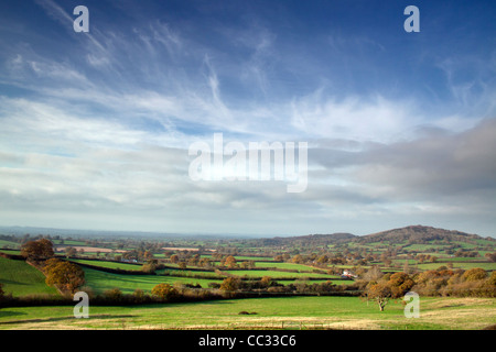 A view of the Blackmore Vale in Dorset from Duncliffe Hill near ...