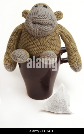 Monkey "Monkeh" the PG Tips Tea advertising character. Picture by Stock ...