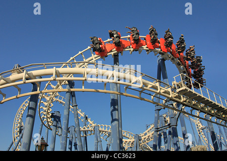 Roller coaster loop in Luna Park, Tel Aviv, Israel Stock Photo - Alamy