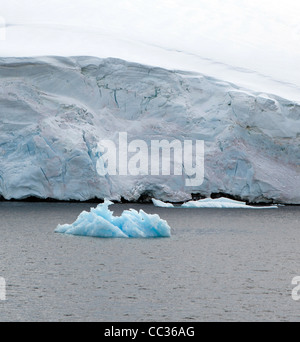 GERLACHE STRAIT, Antarctica — Dramatic snow and ice-covered mountains ...