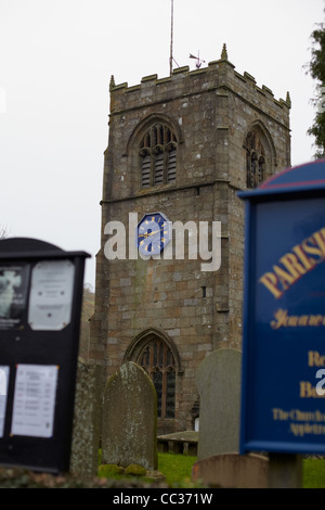 Parish Church of St Wilfrid Burnsall Wharfedale Yorkshire Dales England ...