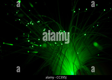 Optical fibers connection Stock Photo - Alamy