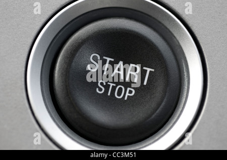 start stop engine buttons in car Stock Photo - Alamy