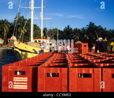 The Seychelles, La Digue, La Passe, Seybrew and other locally brewed ...
