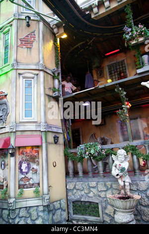 The Horror house Ghost Train ride at Brighton Pier Stock Photo - Alamy