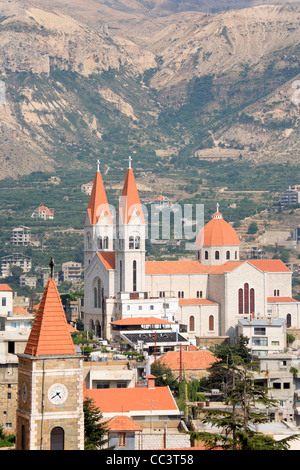 Lebanon, Kadisha Valley, Bcharre town, St Saba Church Stock Photo - Alamy