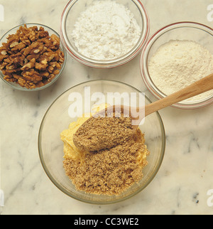 Cuisine: Nut Cookies Step 1 Stock Photo - Alamy