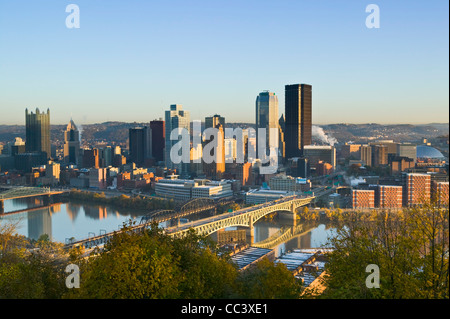Downtown from Grandview Park, Pittsburgh, Pennsylvania, USA Stock Photo ...