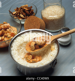 Kitchen: Timbale Of Rice Cacciatore 2 Stock Photo - Alamy