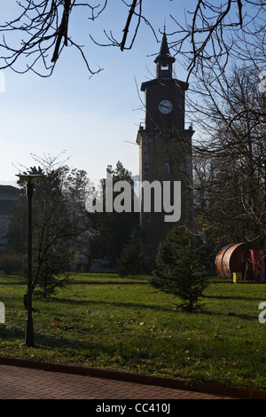Clock Tower, Svishtov town, built in 18h century, the right bank of the ...