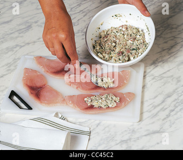 Cuisine: Tuna Rolls Step 4 Stock Photo - Alamy