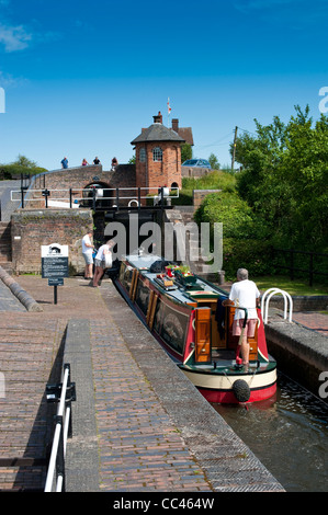 Bratch locks on the Staffordshire & Worcestershire canal, Wombourne ...