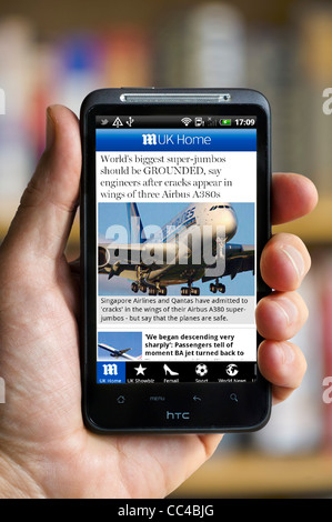 Reading the Mail Online, the internet edition of the Daily Mail ...