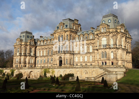 The Bowes Museum at Barnard Castle, north east England, UK. A Victorian ...