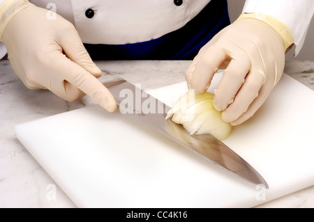 Kitchen: Main Cuts Of The Vegetables. Cutting Matignon Stock Photo - Alamy