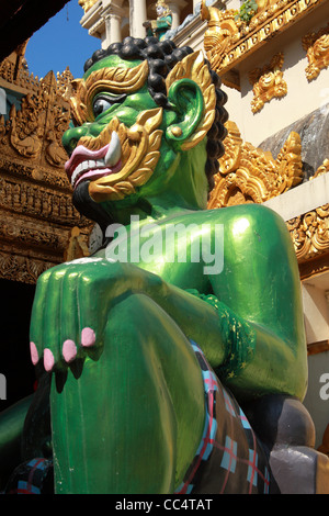 Demon in the Shwedagon Pagoda, Yangon, Myanmar, Asia Stock Photo - Alamy