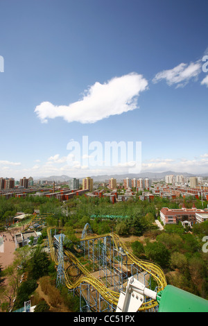 Rollercoaster, Shijingshan Amusement Park, Beijing, China Stock Photo ...