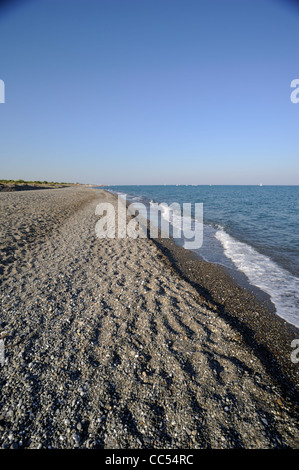 view of the Policoro beach in Basilicata in a summer afternoon Stock ...