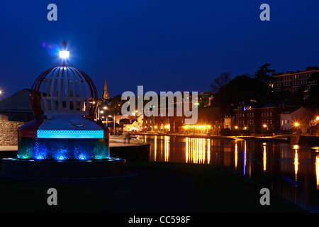 Exeter Quay at Night Stock Photo - Alamy