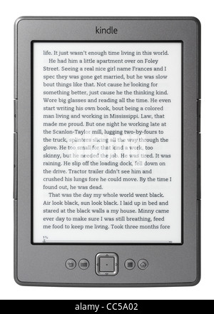 Amazon Kindle e-book reader on grass Stock Photo - Alamy