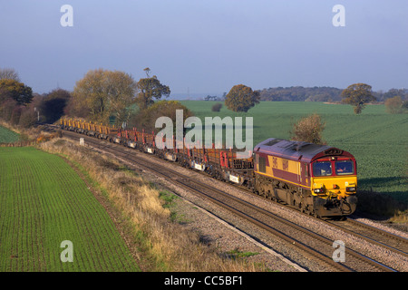 DBS class 66 freight train Stock Photo - Alamy