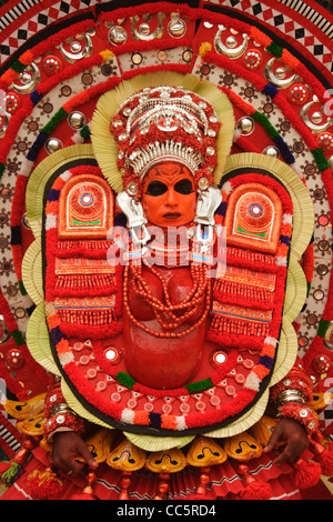 The close shot of Theyyam Performer Stock Photo - Alamy
