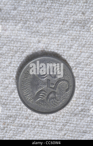 Australian coin of five cents of dollar of Australia, AUD currency ...