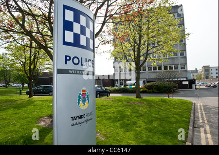 Perth Police Station, Scotland, Tayside. Barrack Street in Perth Stock ...