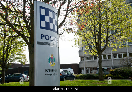 Perth Police Station, Scotland, Tayside. Barrack Street in Perth Stock ...