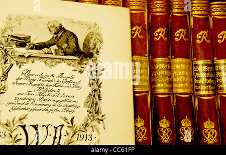 Werke Friedrich des Großen; Works of Frederic the Great Stock Photo - Alamy