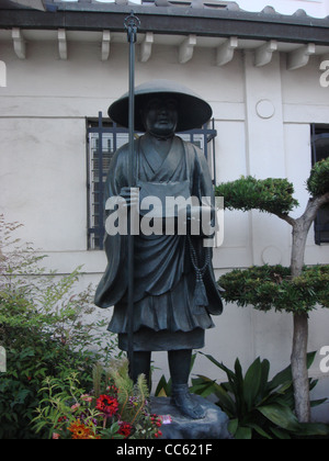 Shugenja, statue of Shugendo practitioner in traditional clothing, at ...
