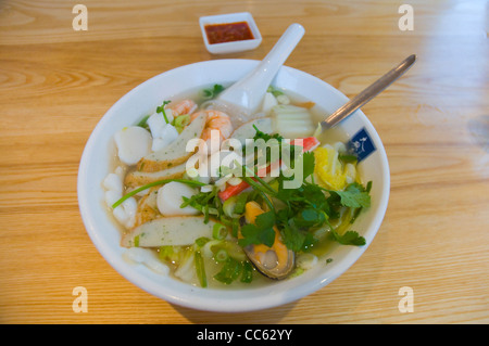 Vietnamese seafood ho fun noodle soup London England UK Europe Stock ...