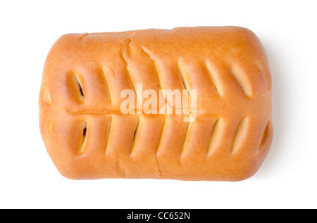 Fresh bun, isolated on white background Stock Photo - Alamy