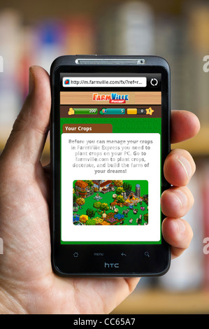 Zynga Farmville online game screen shot Stock Photo - Alamy