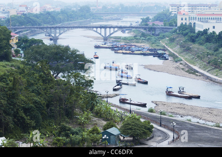 Ka Long Bridge across Ka Long River, Mong Cai, Quang Ninh , Vietnam ...
