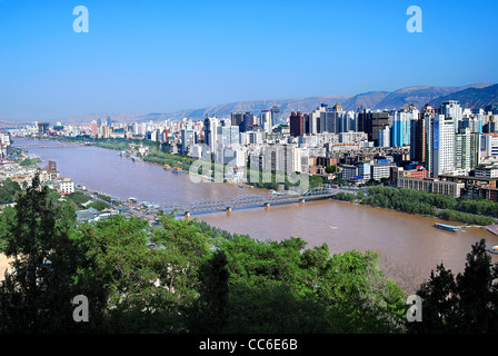 Yellow River, Lanzhou, Gansu , China Stock Photo - Alamy