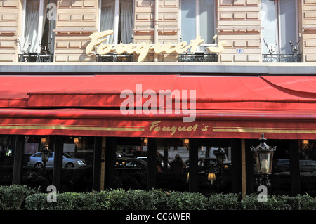 Fouquets Restaurant, Champs Elysees, Paris, France Stock Photo - Alamy
