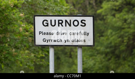 General view of the Gurnos estate in Merthyr, South Wales Stock Photo ...
