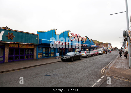 East coast, Mablethorpe, Lincolnshire inside amusements arcade on high ...