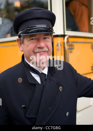 Bus conductor, Beamish, The North of England Open Air Museum County ...